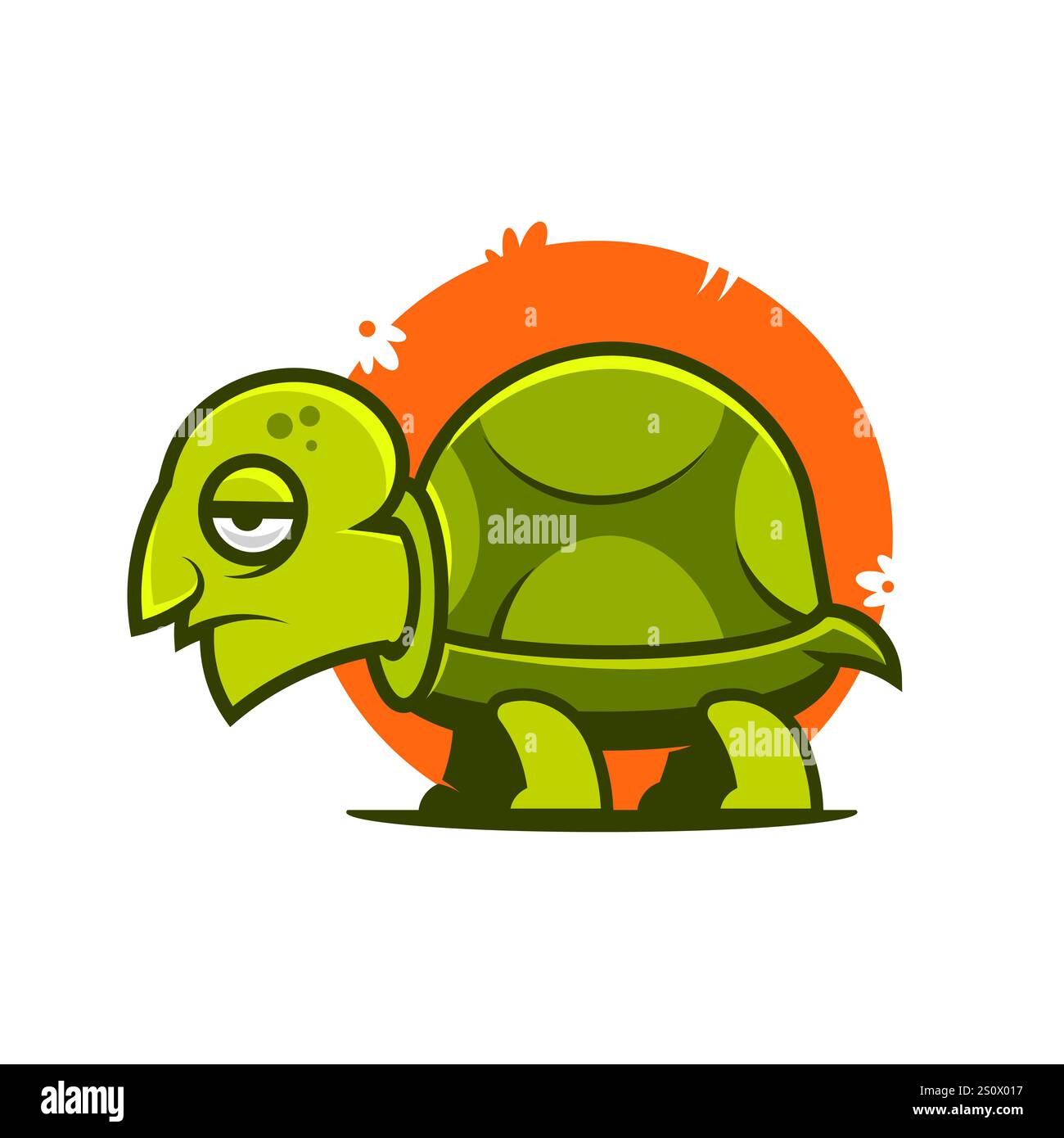 Sea turtle vector illustration. Cute sea turtle cartoon clipart, animal ...