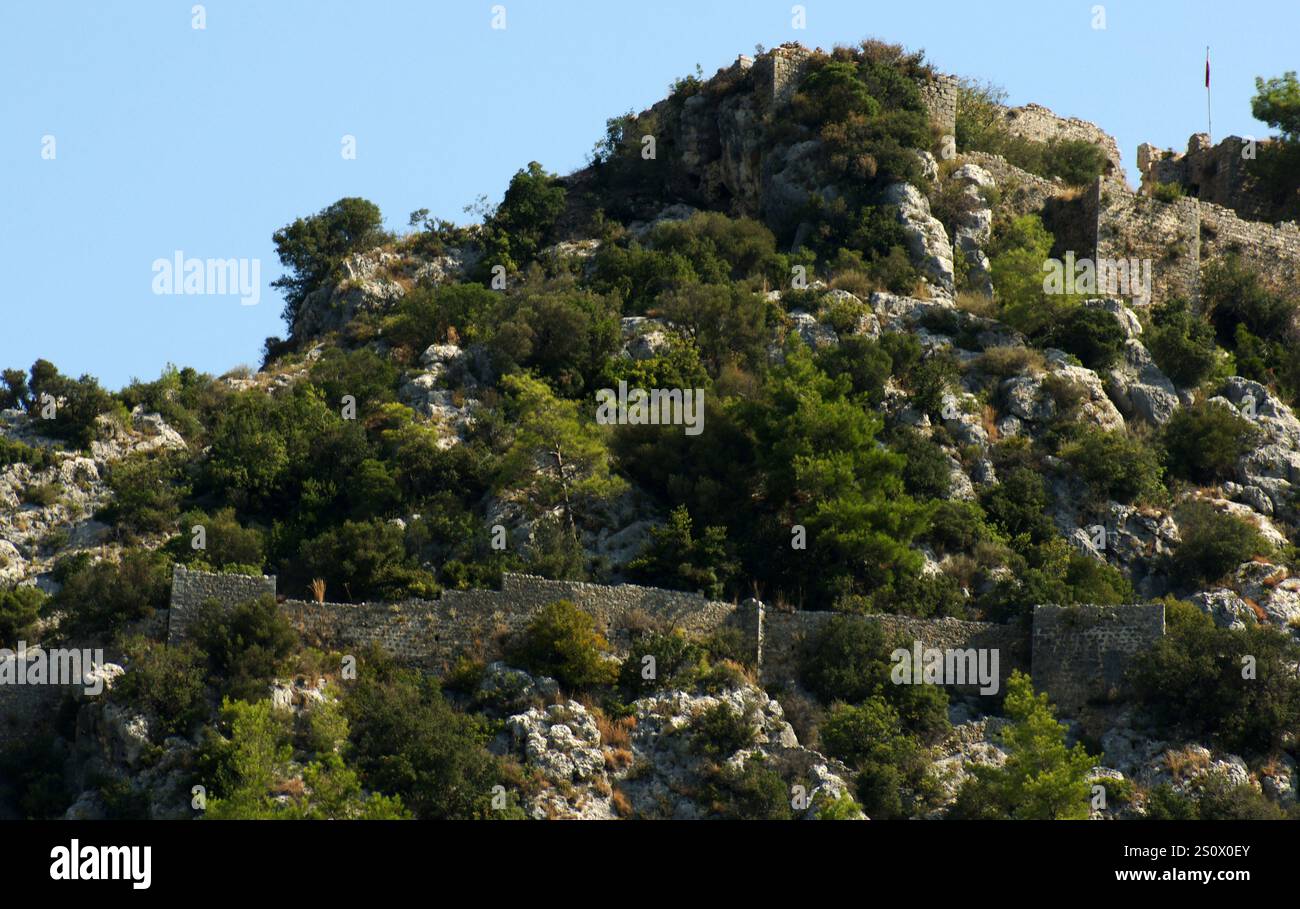 Alara Castle in Antalya, Turkey Stock Photo - Alamy