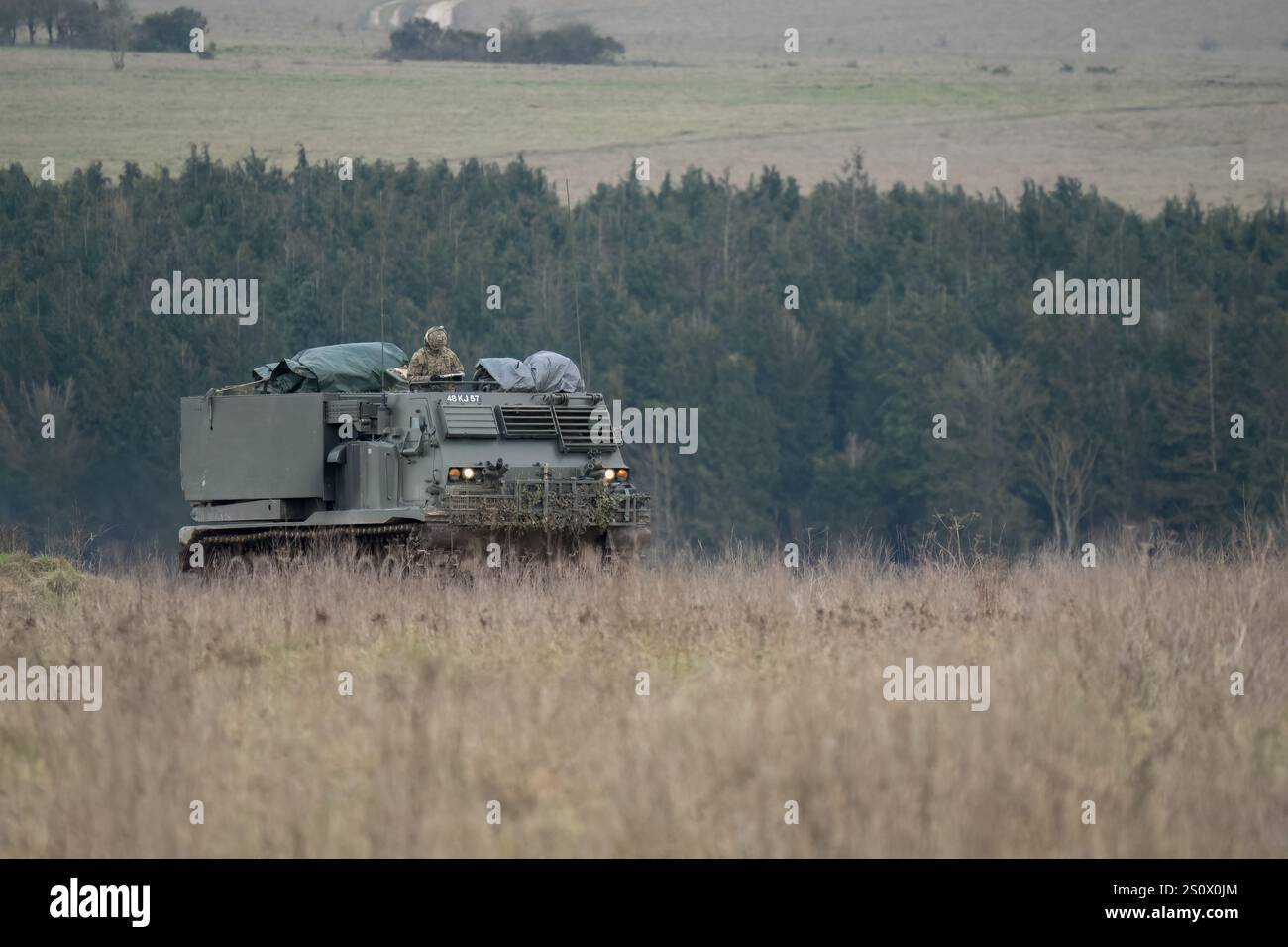 British army self propelled M270 Multiple Launch Rocket System (MLRS ...