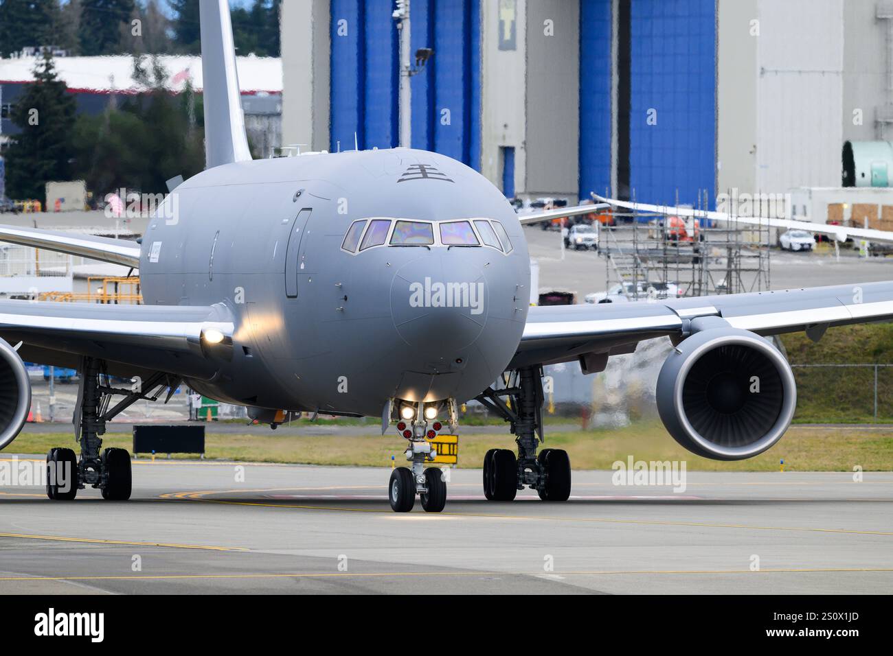 Everett, WA, USA - December 12, 2024; Boeing KC-46A Pegasus 767 ...