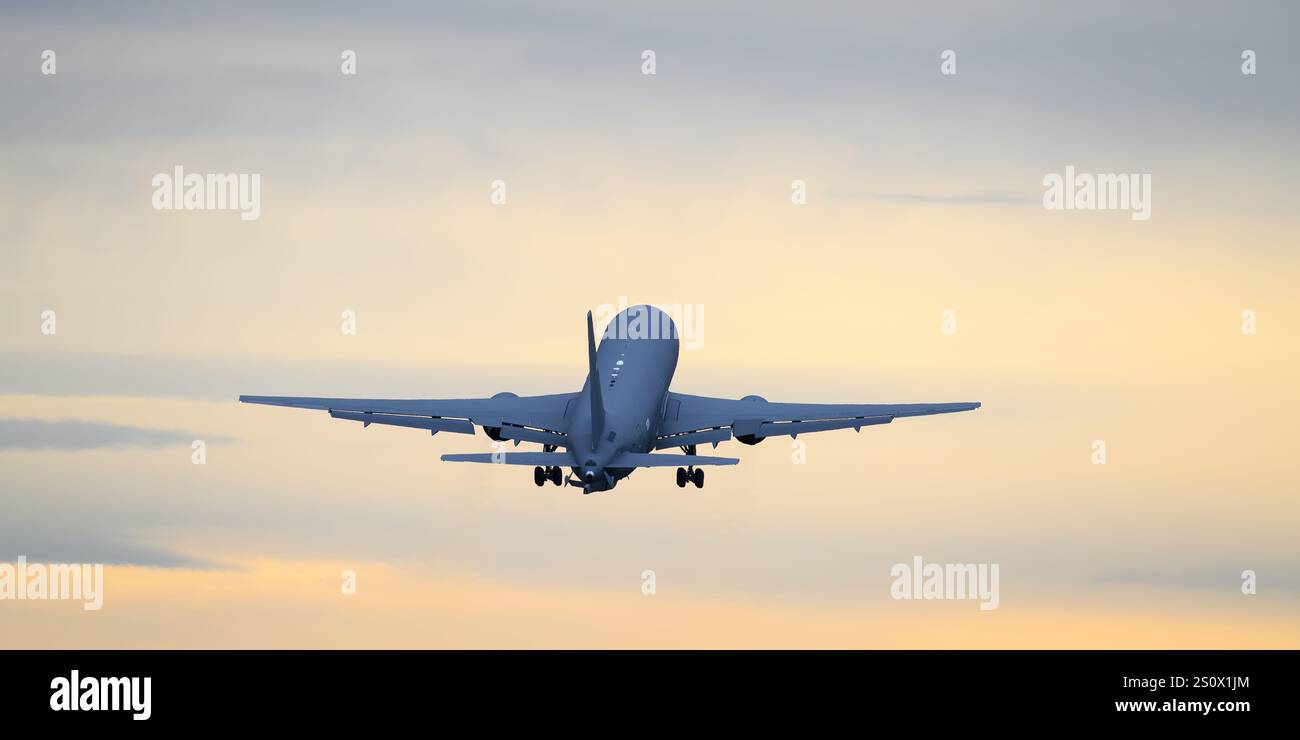 Everett, WA, USA - December 20, 2024; Boeing KC-46A Pegasus 767 ...