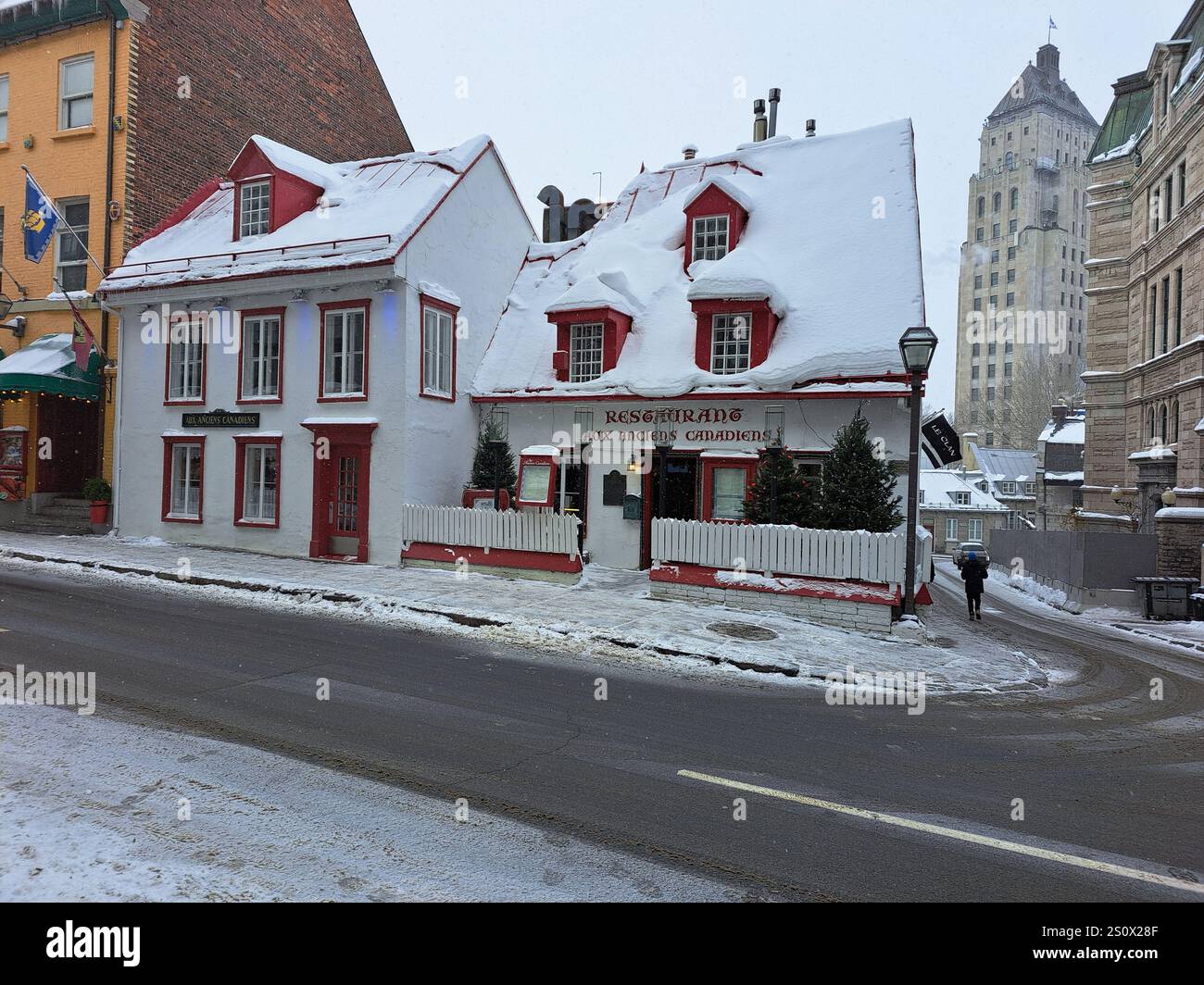 Aux Anciens Canadiens restaurant in Quebec City, Quebec, Canada Stock ...