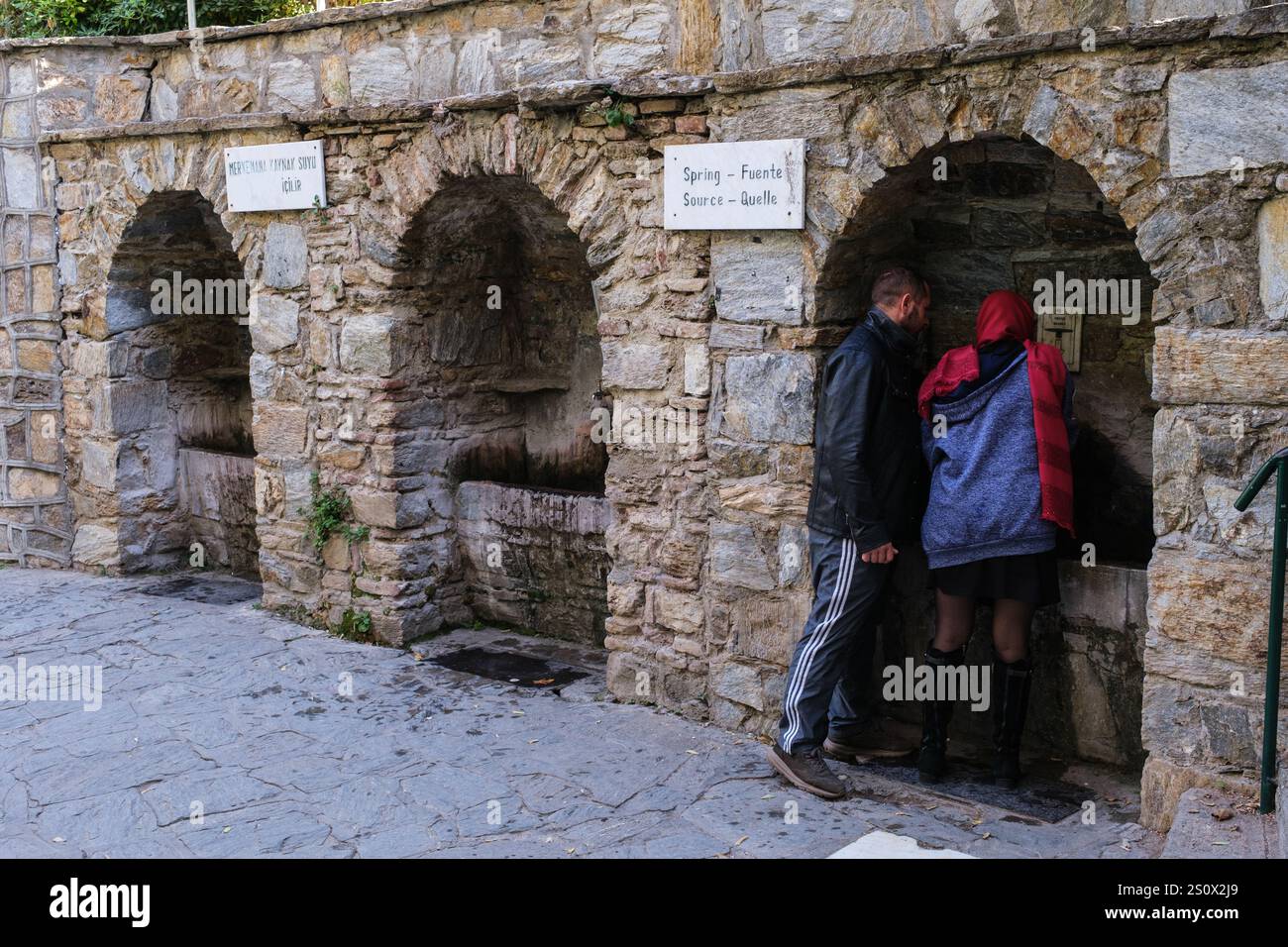 Turkey, Turkiye. Christian Religious Destination Site: Water Fountain ...