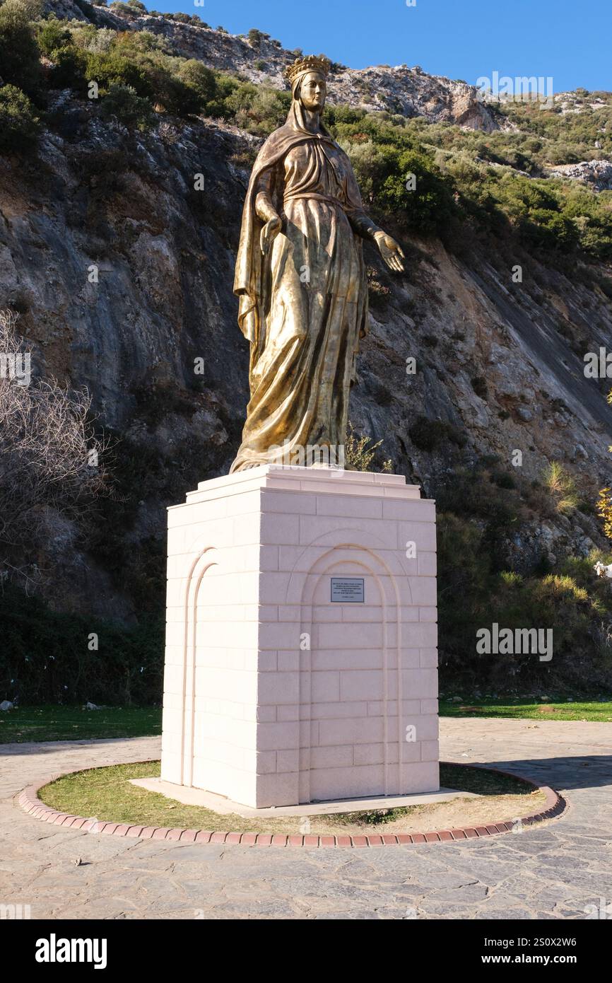 Turkey, Turkiye. Christian Religious Destination Site: Statue in Honor ...