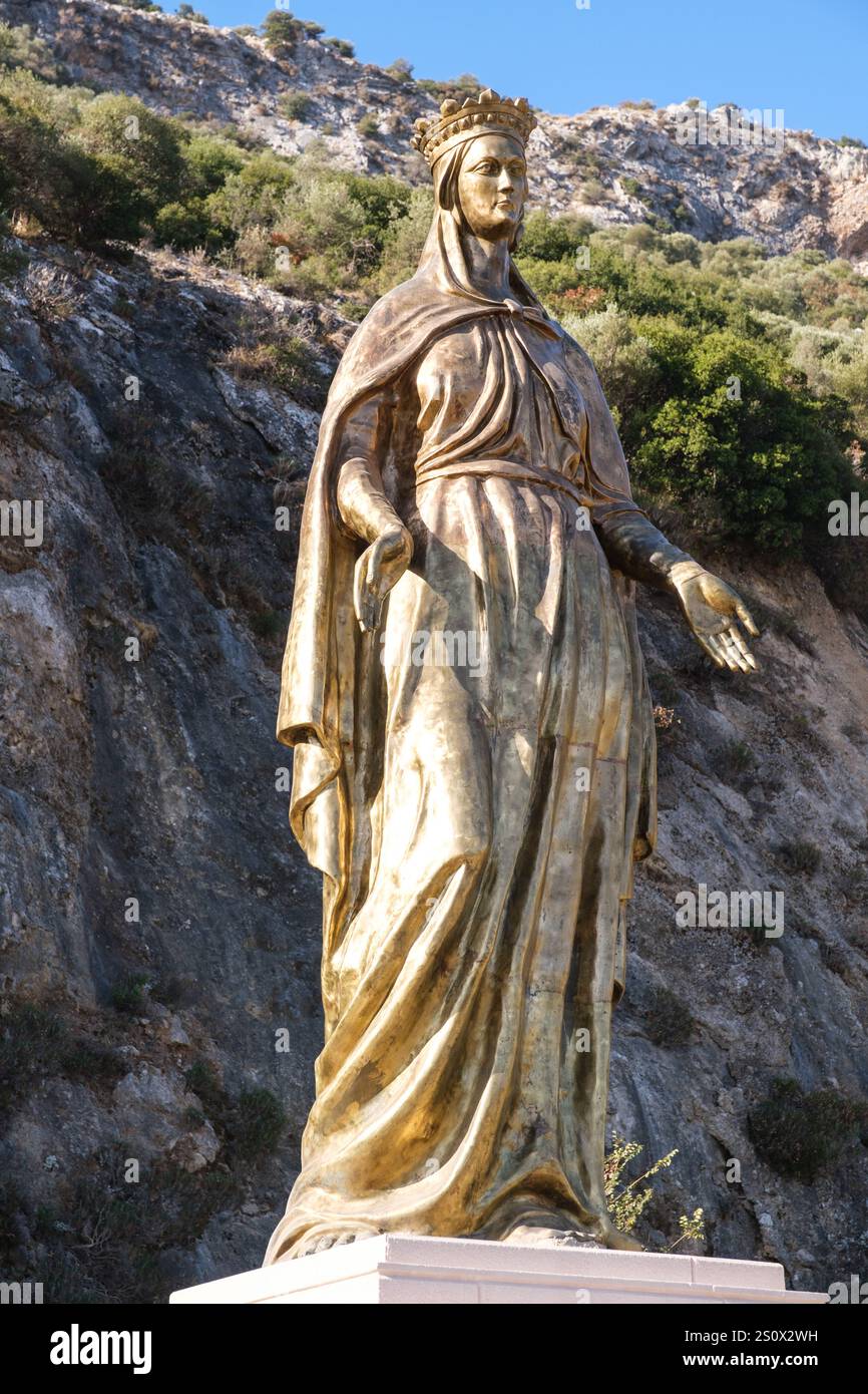 Turkey, Turkiye. Christian Religious Destination Site: Statue in Honor ...