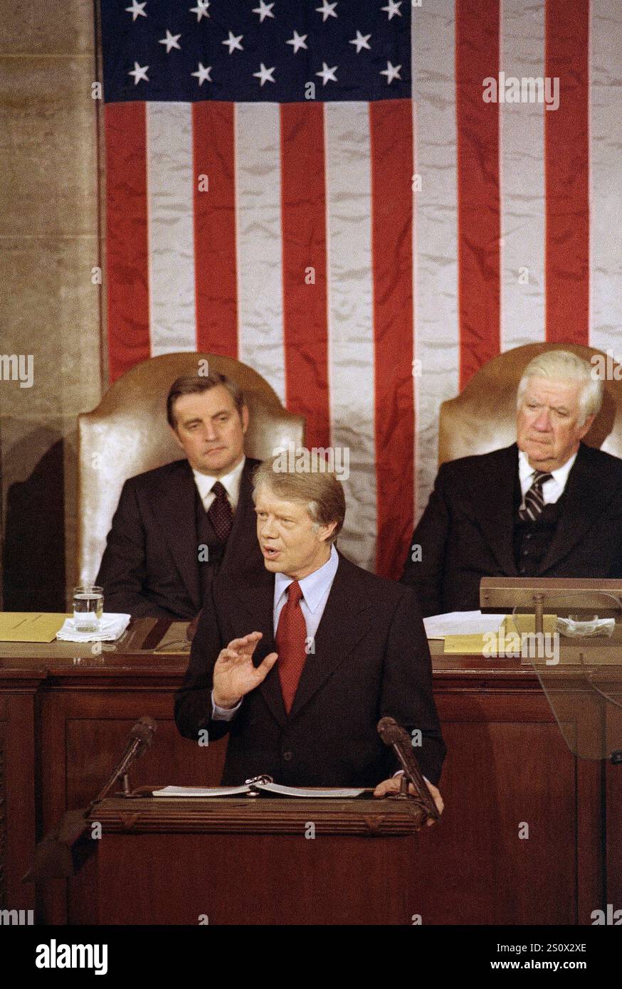 FILE - President Jimmy Carter speaks about energy before a joint ...