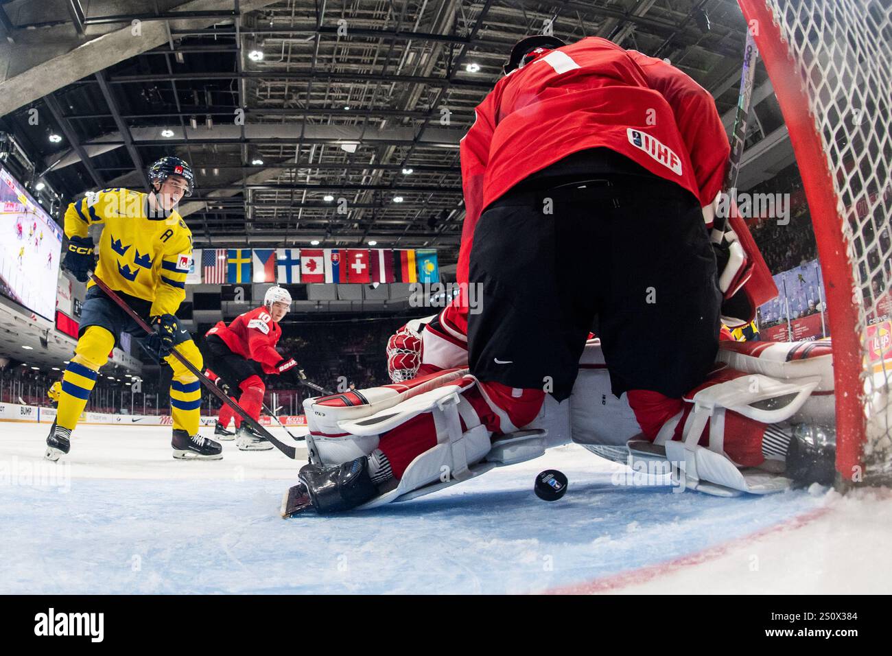 David Edstrom of, Sweden. , . sees Axel Sandin-Pellikka (not pictured ...