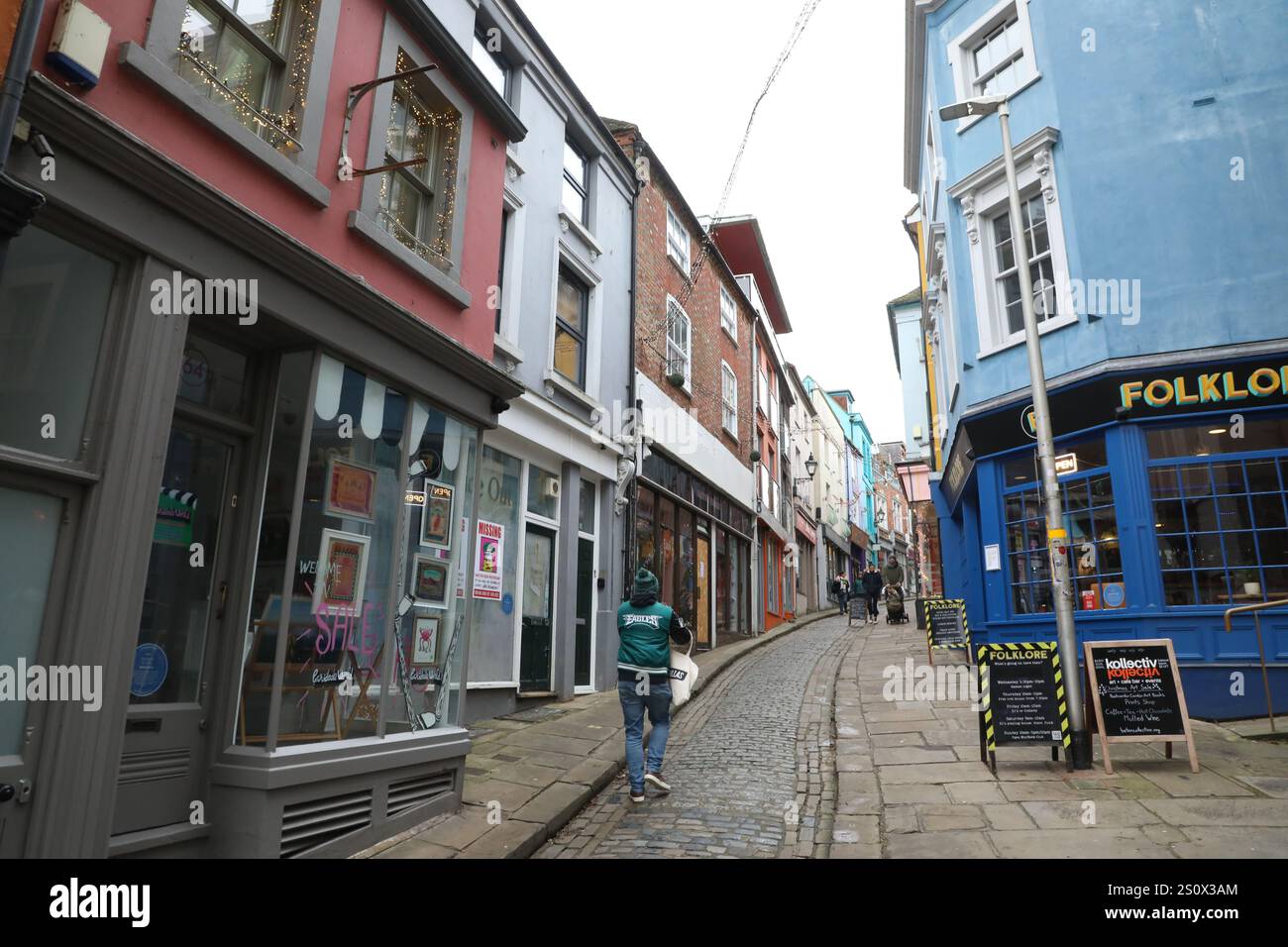 The Old High Street, Folkestone, Kent, England Stock Photo - Alamy