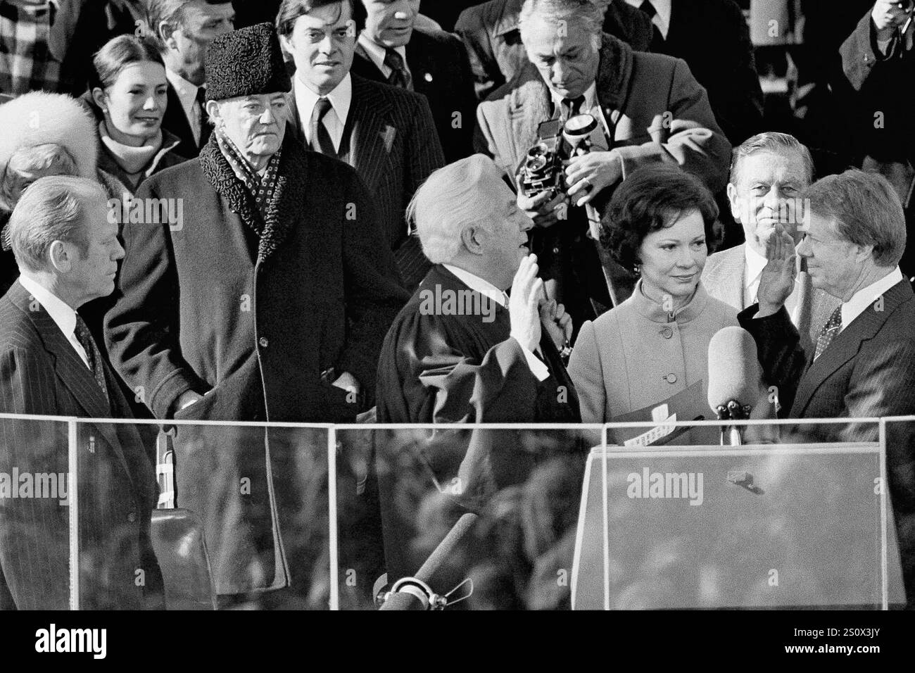FILE - Jimmy Carter takes the oath of office as the 39th president of ...