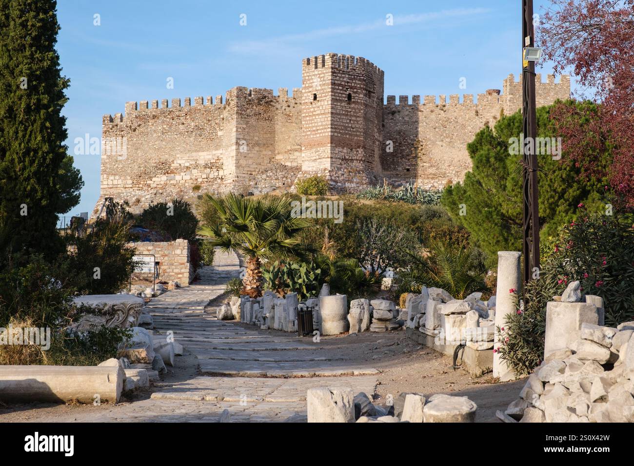 Selcuk, Turkey, Turkiye. View of Ayasuluk Citadel from the Basilica of ...