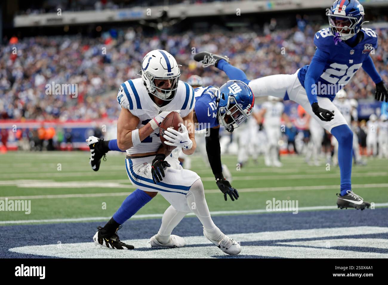 Indianapolis Colts wide receiver Alec Pierce (14) makes a touchdown ...