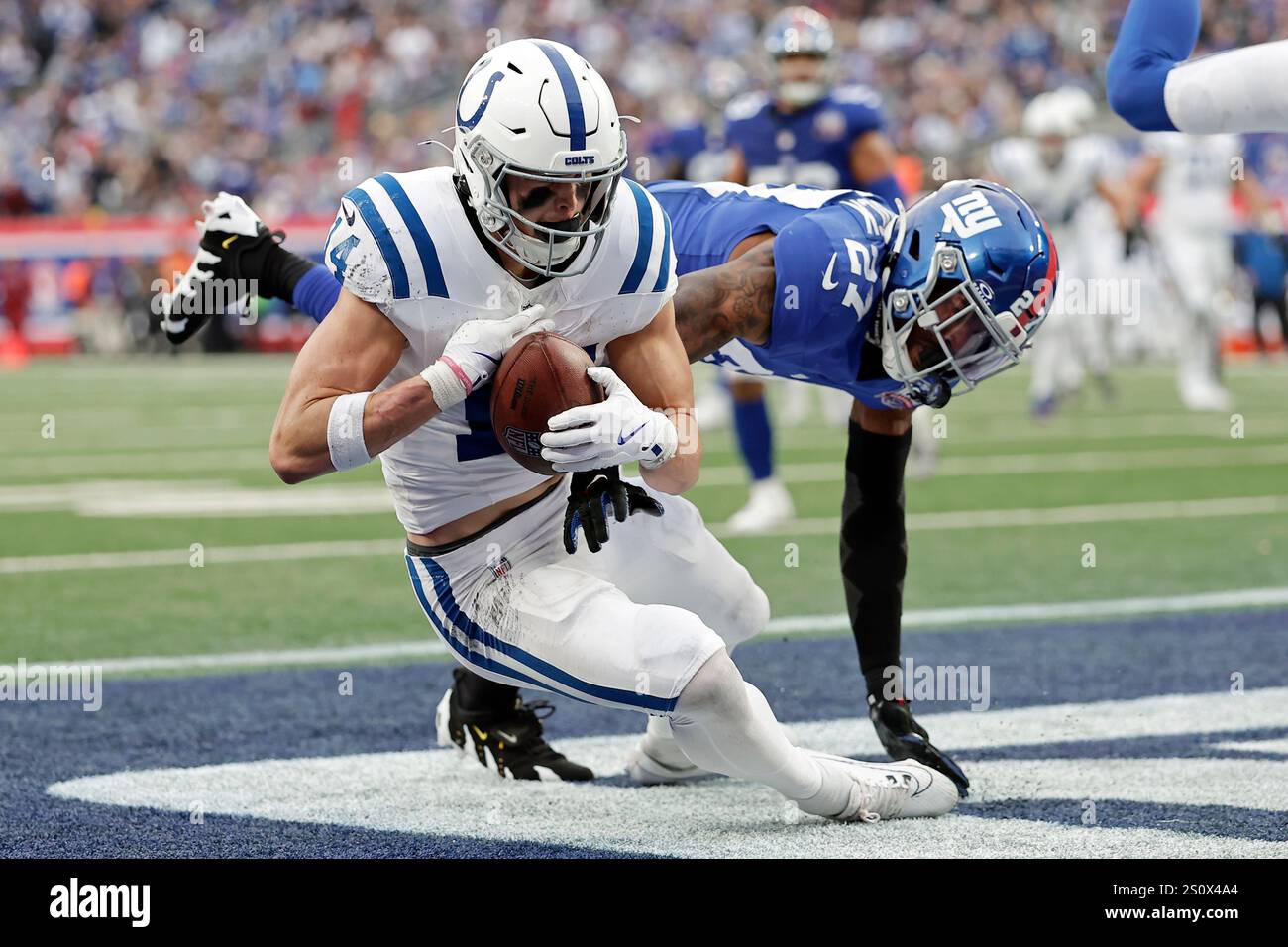Indianapolis Colts wide receiver Alec Pierce (14) makes a touchdown ...