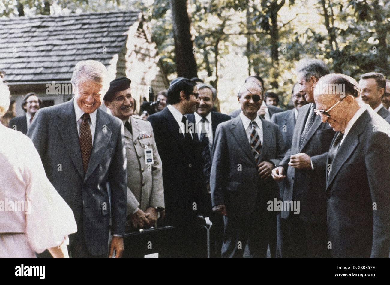 FILE - President Jimmy Carter, Israeli Premier Menachem Begin and ...