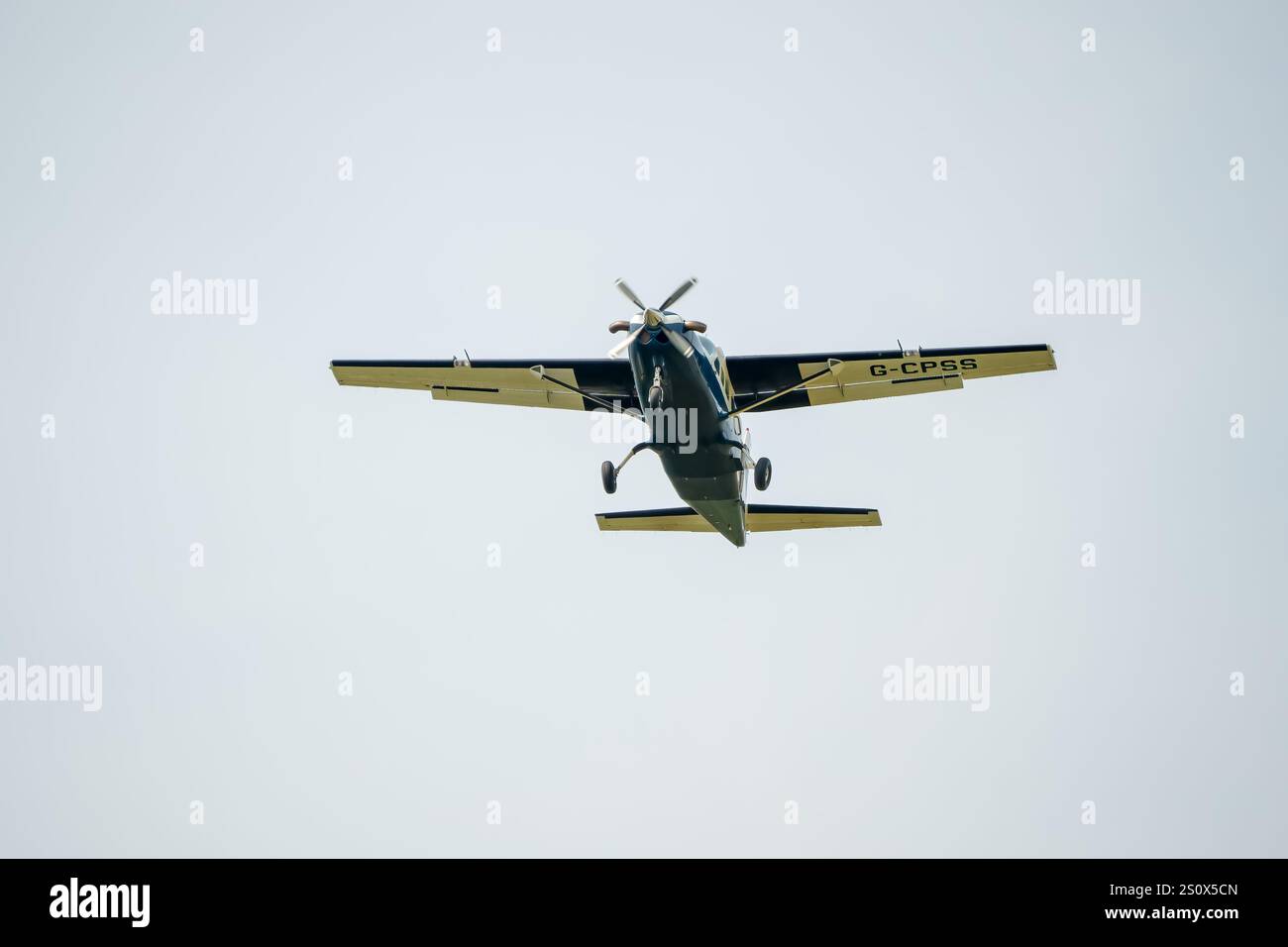 Cessna 208b Grand Caravan G-CPSS fixed wing aircraft climbing from ...