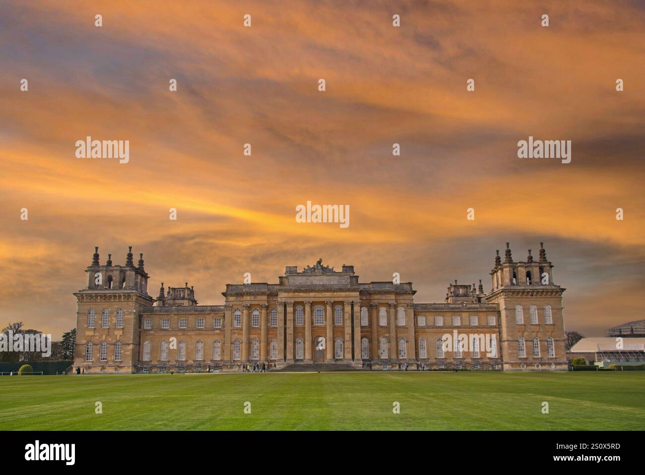 Blenheim Palace in Woodstock, England. The birthplace of Winston ...