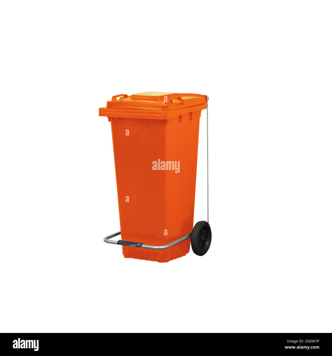 High-Quality Orange Color Industrial Dumpster on Wheels for Efficient ...
