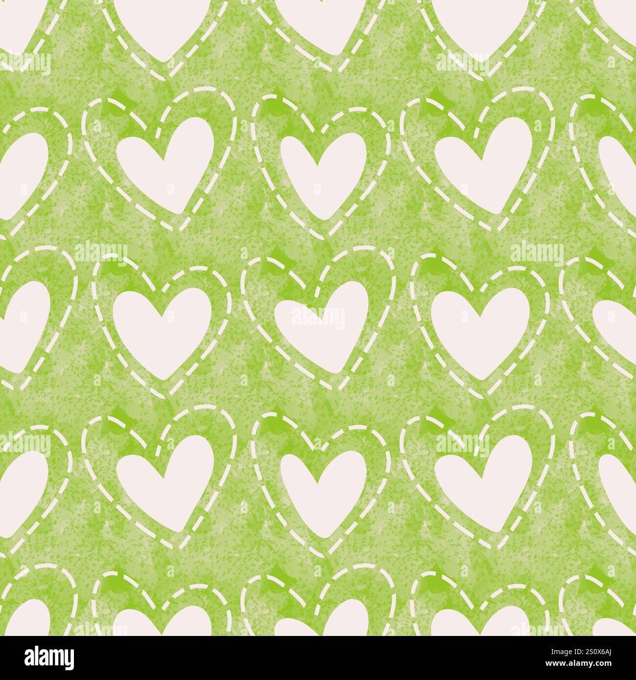 Valentine love hearts seamless 14 February pattern for wrapping paper ...