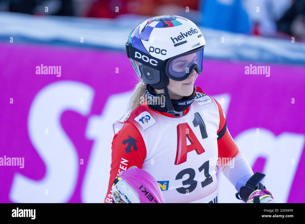 SEMMERING, AUSTRIA - DECEMBER 29: Aline Danioth of Switzerland during ...