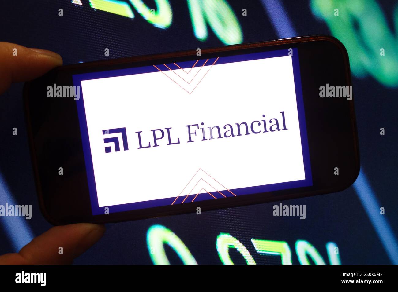 In this photo illustration, the LPL Financial company logo is seen ...