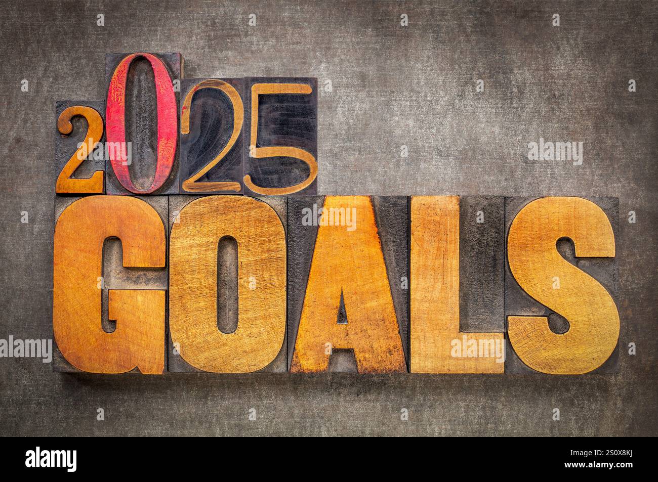 2025 goals - New Year resolutions and goal setting concept - word ...