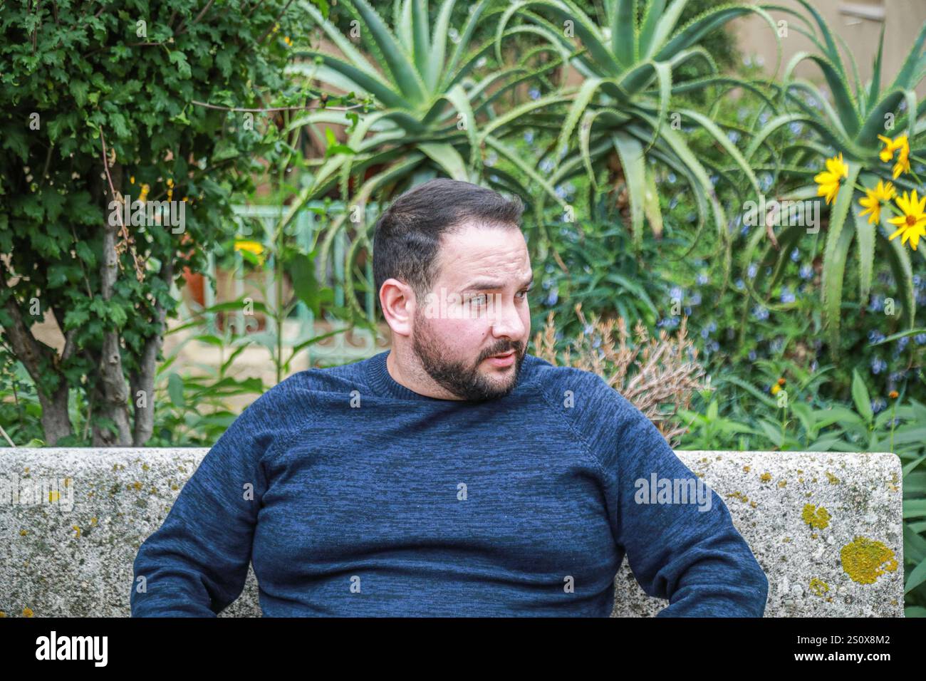 Bench Giving Some Relax To The Tired Man Stock Photo - Alamy