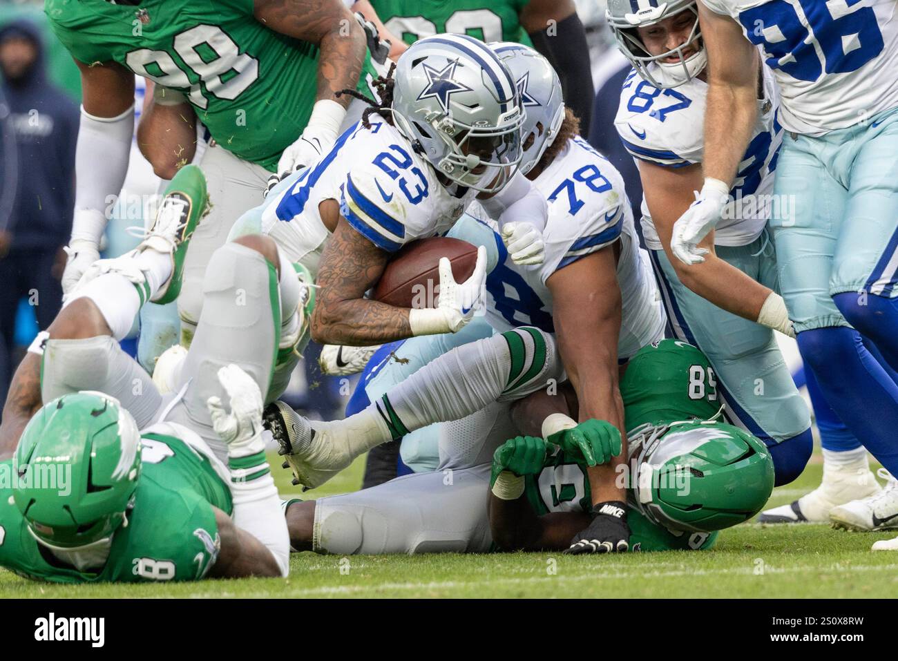 Philadelphia, United States. 29th Dec, 2024. Dallas Cowboys running ...