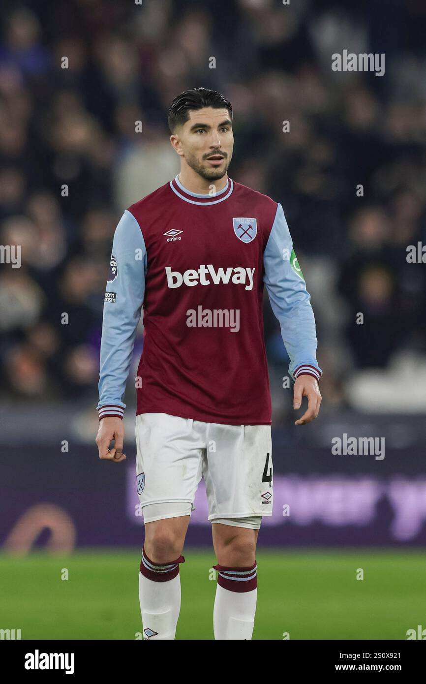 Carlos Soler of West Ham United during the Premier League match between ...