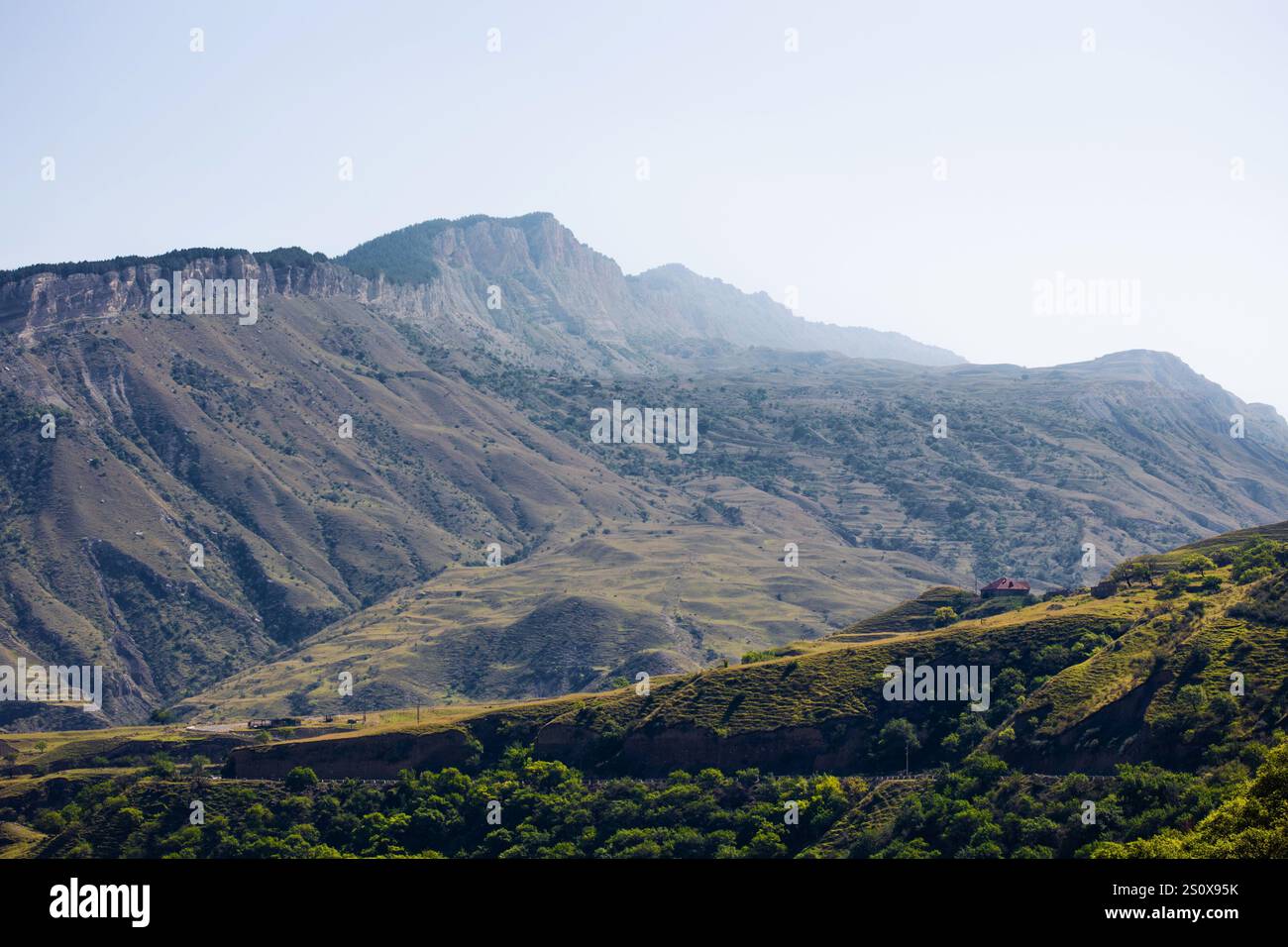 Fantastic mountain nature, canyons and meadows. nature of the Caucasus ...