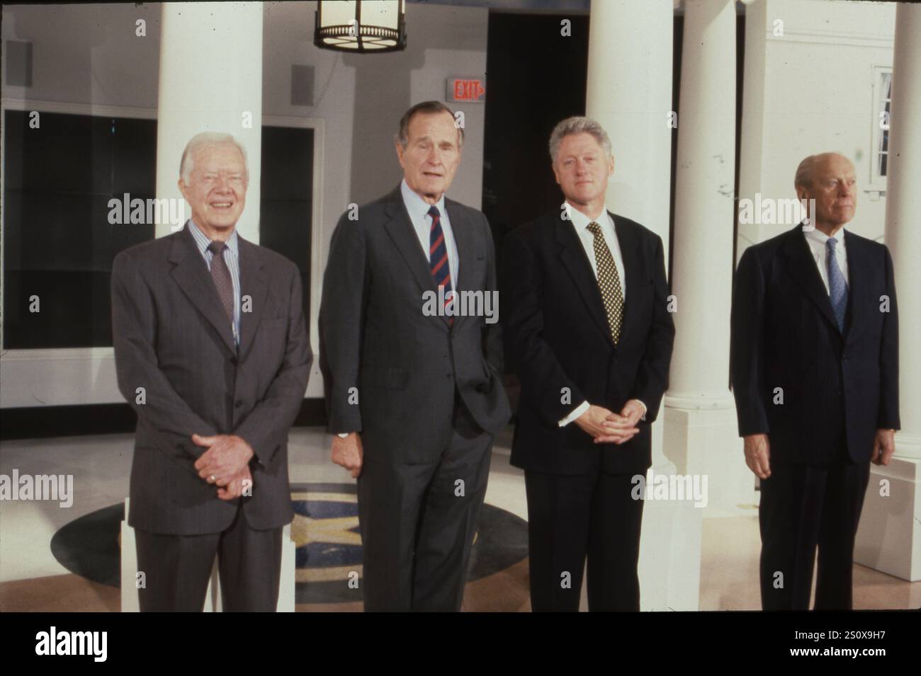 November 6, 1997, College Station Texas USA: The four living U.S ...