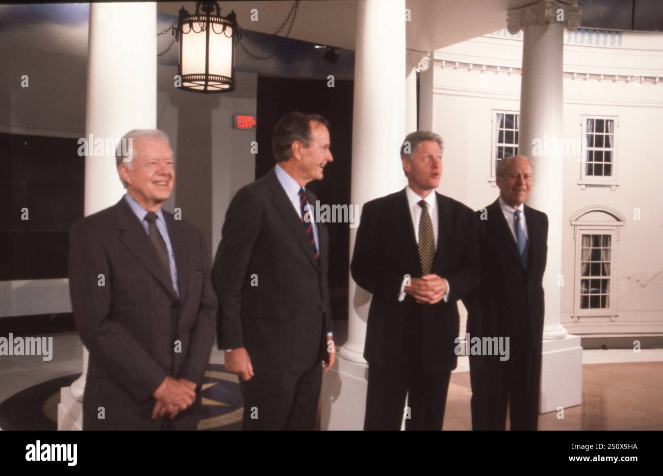 November 6, 1997, College Station Texas USA: The four living U.S ...