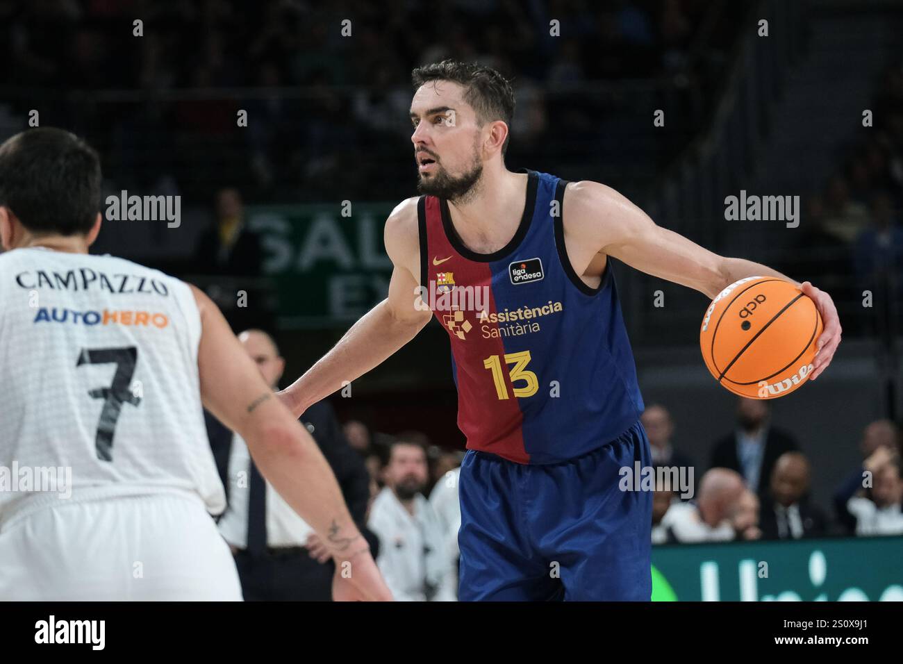 Tomas Satoransky of Baca during Liga ACB basketball match Real Madrid ...