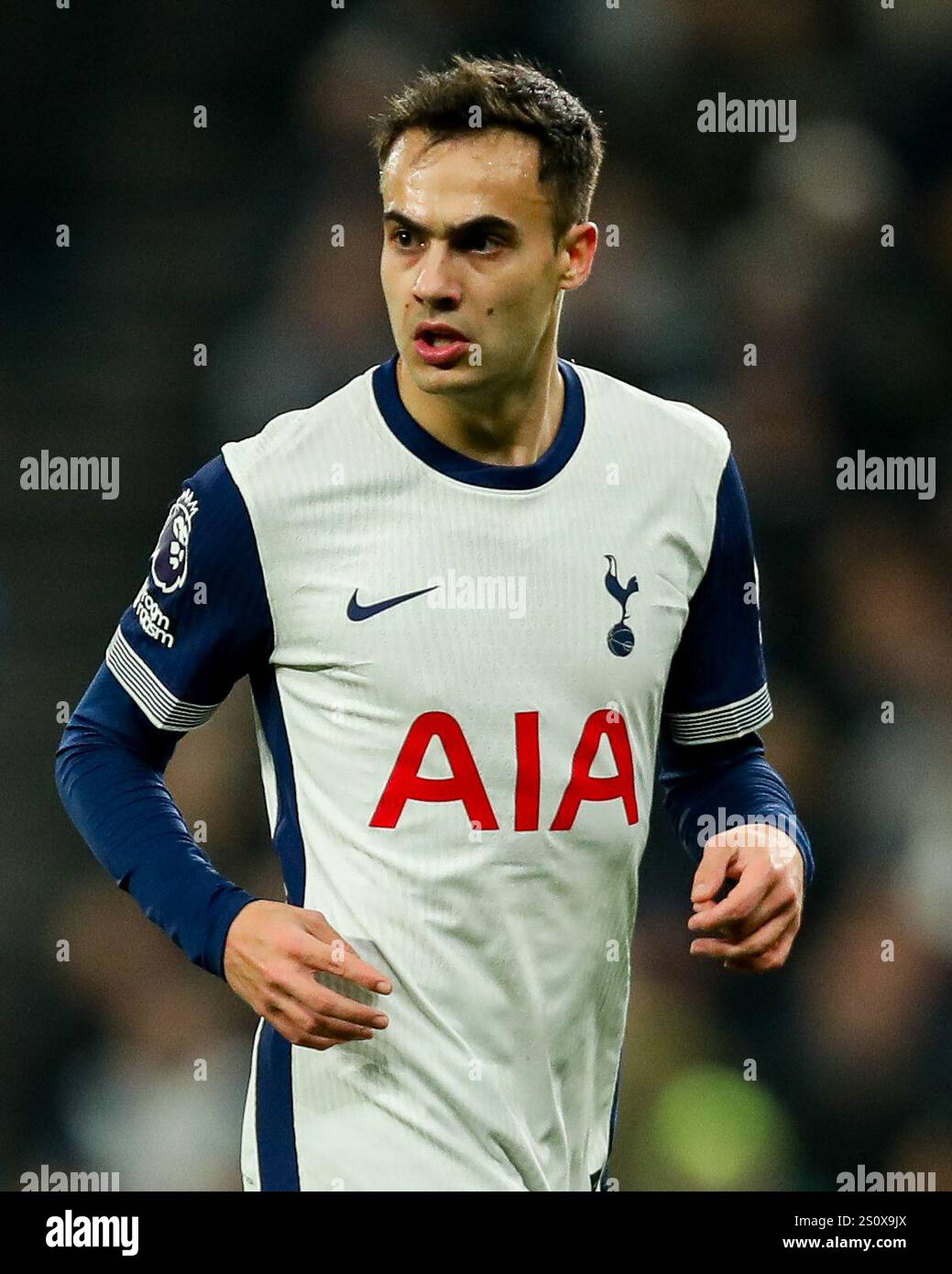 London, UK. 29th Dec, 2024. Rodrigo Bentancur of Tottenham Hotspur in ...