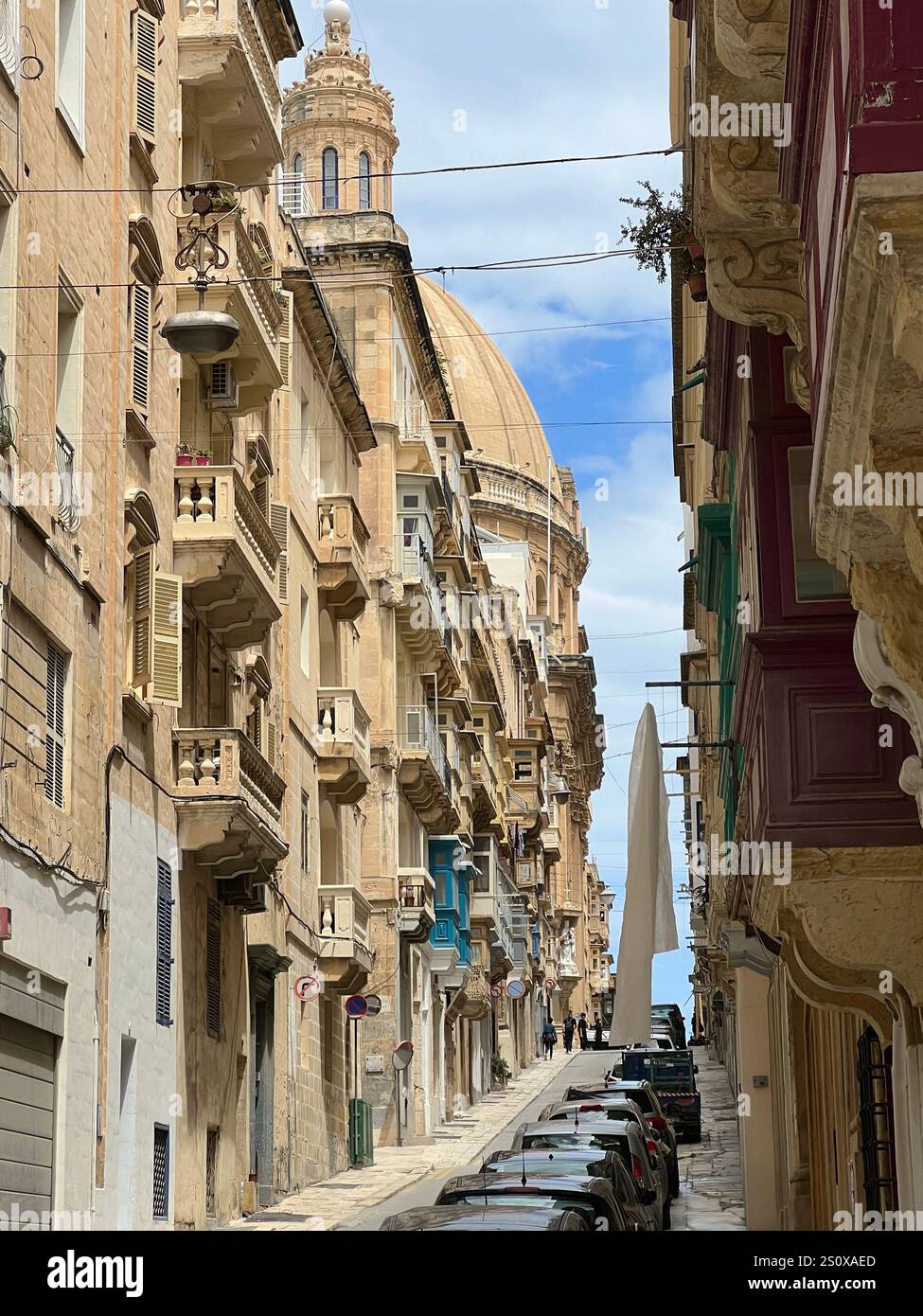 Basilica of Our Lady of Mount Carmel and Old Mint Street, Valletta ...