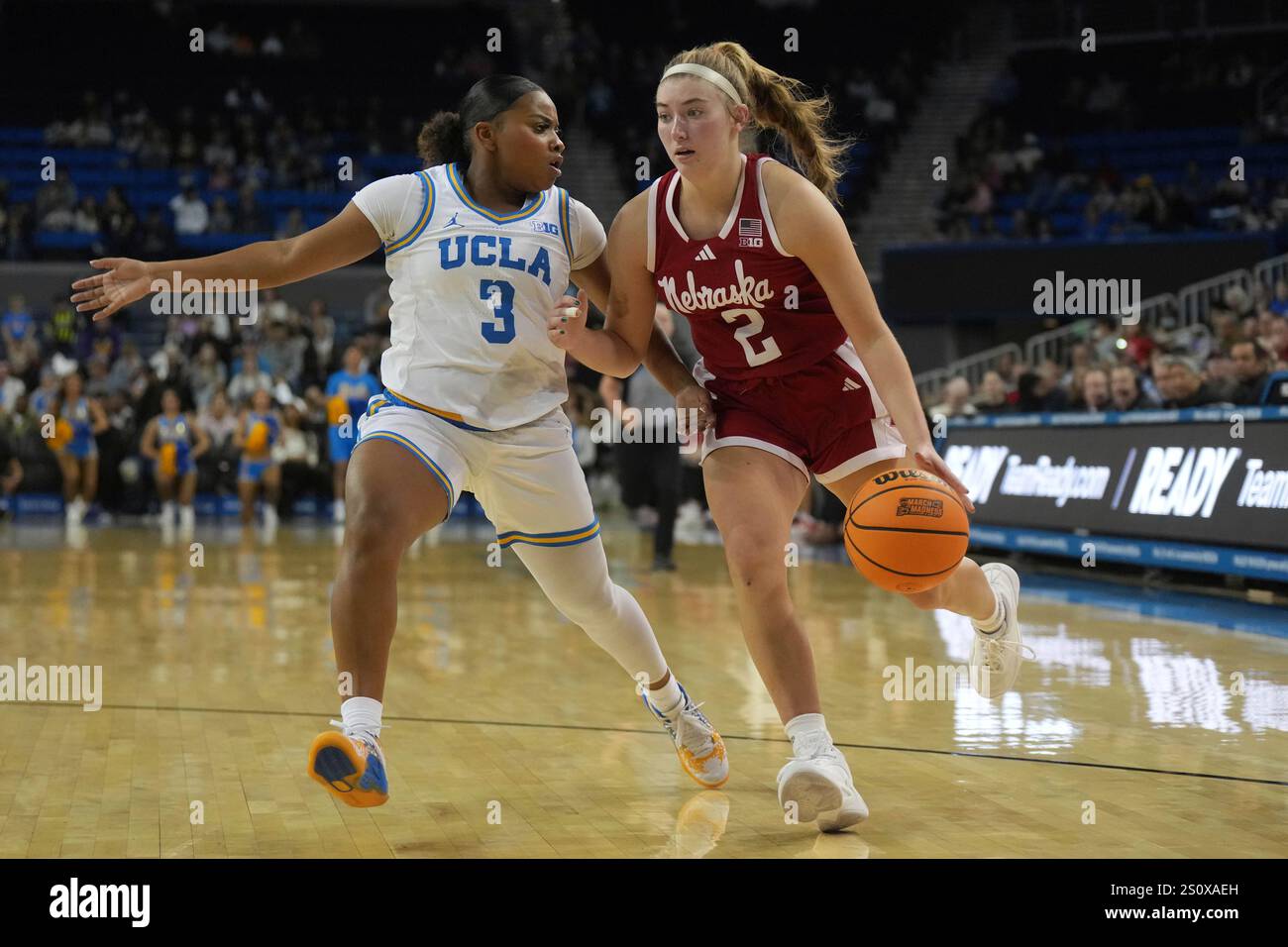 Nebraska Cornhuskers guard Logan Nissley (2) dribbles the ball against ...