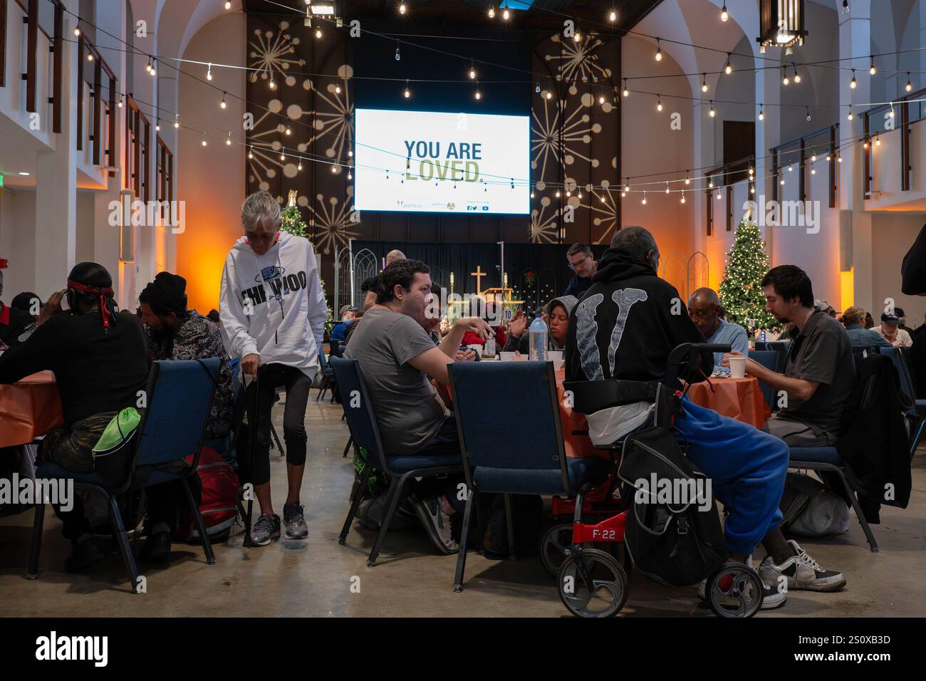 Tampa, Florida, USA. 29th Dec, 2024. Homeless men and women in Tampa's ...