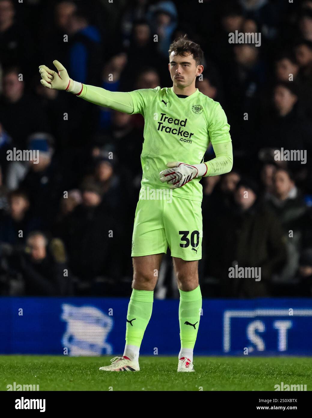 Harry Tyrer of Blackpool during the Sky Bet League 1 match Birmingham ...