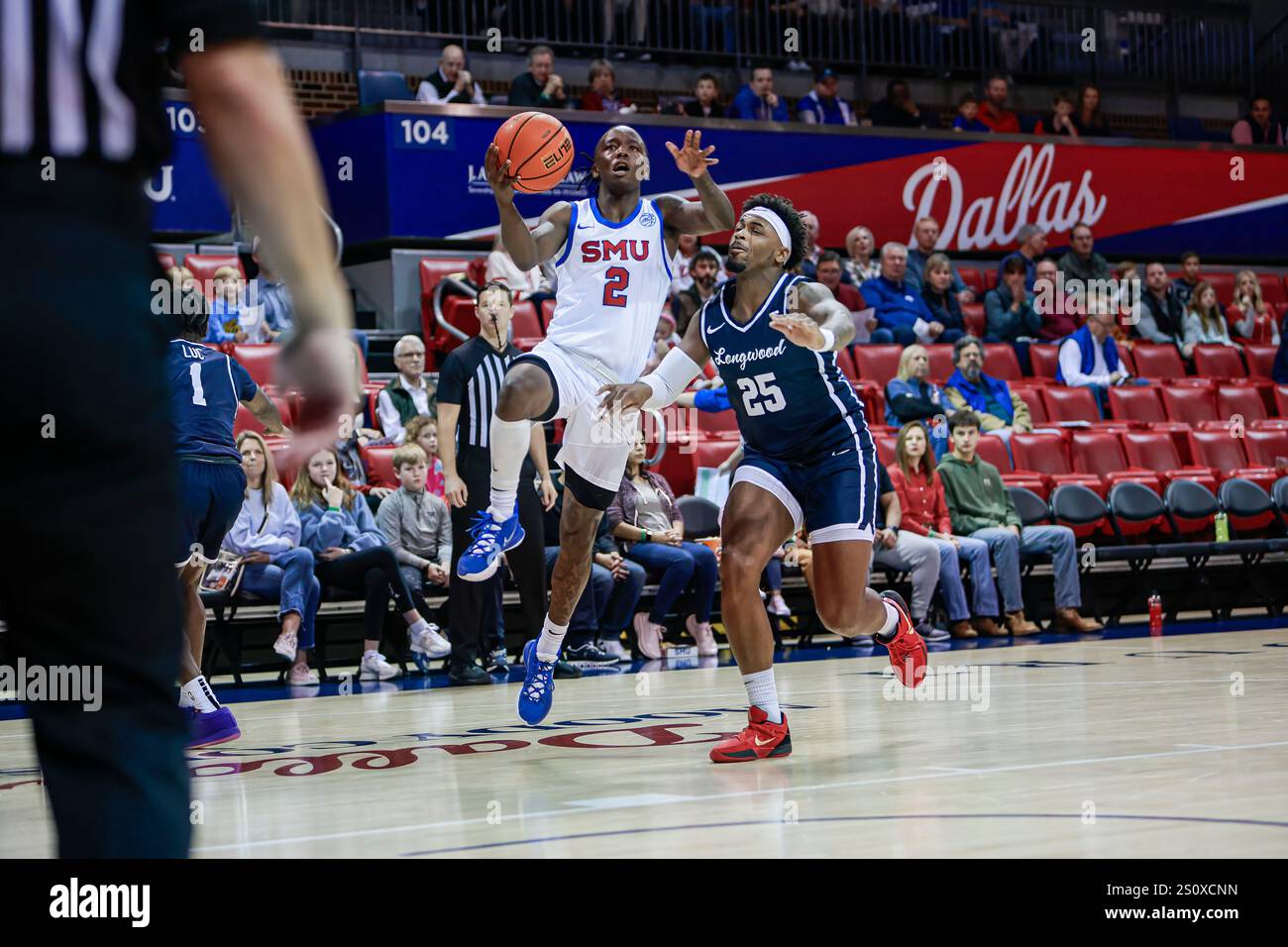 Dallas, Texas, USA. 29th Dec, 2024. Southern Methodist Mustangs guard ...