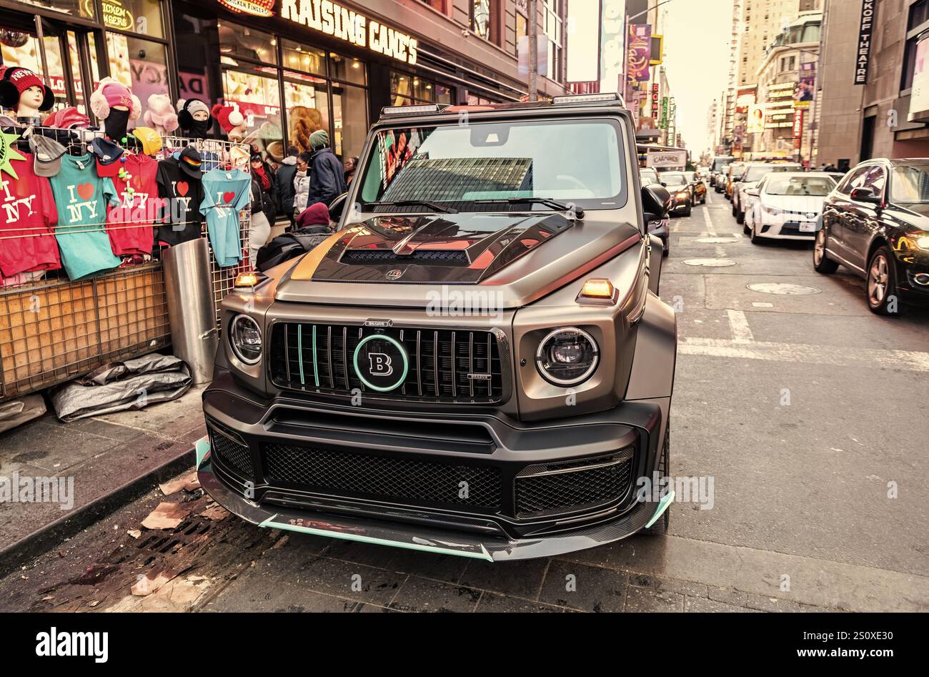 New York City, USA - February 24, 2024: Mercedes Benz AMG G 63 SUV car ...