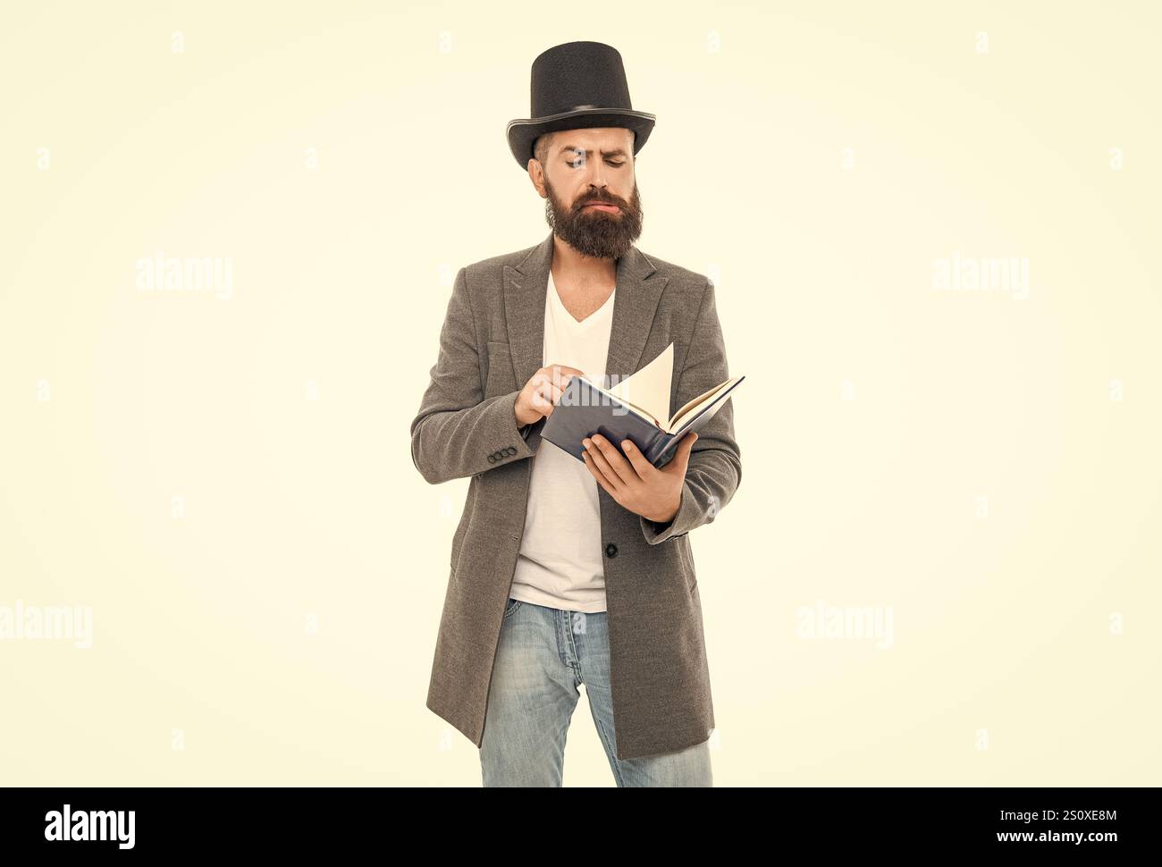 Teacher presenting book. Man teacher study educational book. Teachers ...
