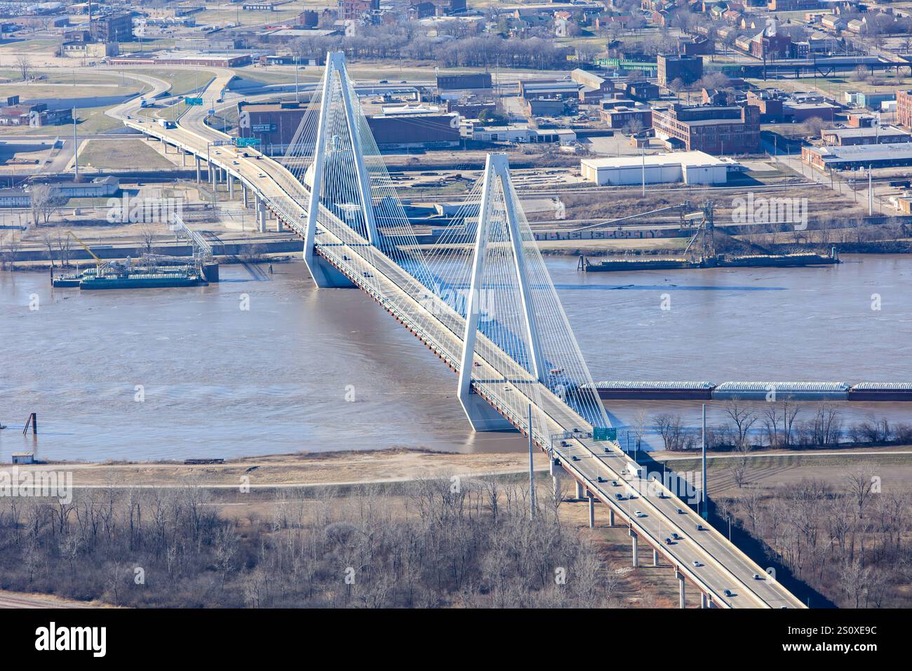 Stan Musial Veterans Memorial Bridge Map