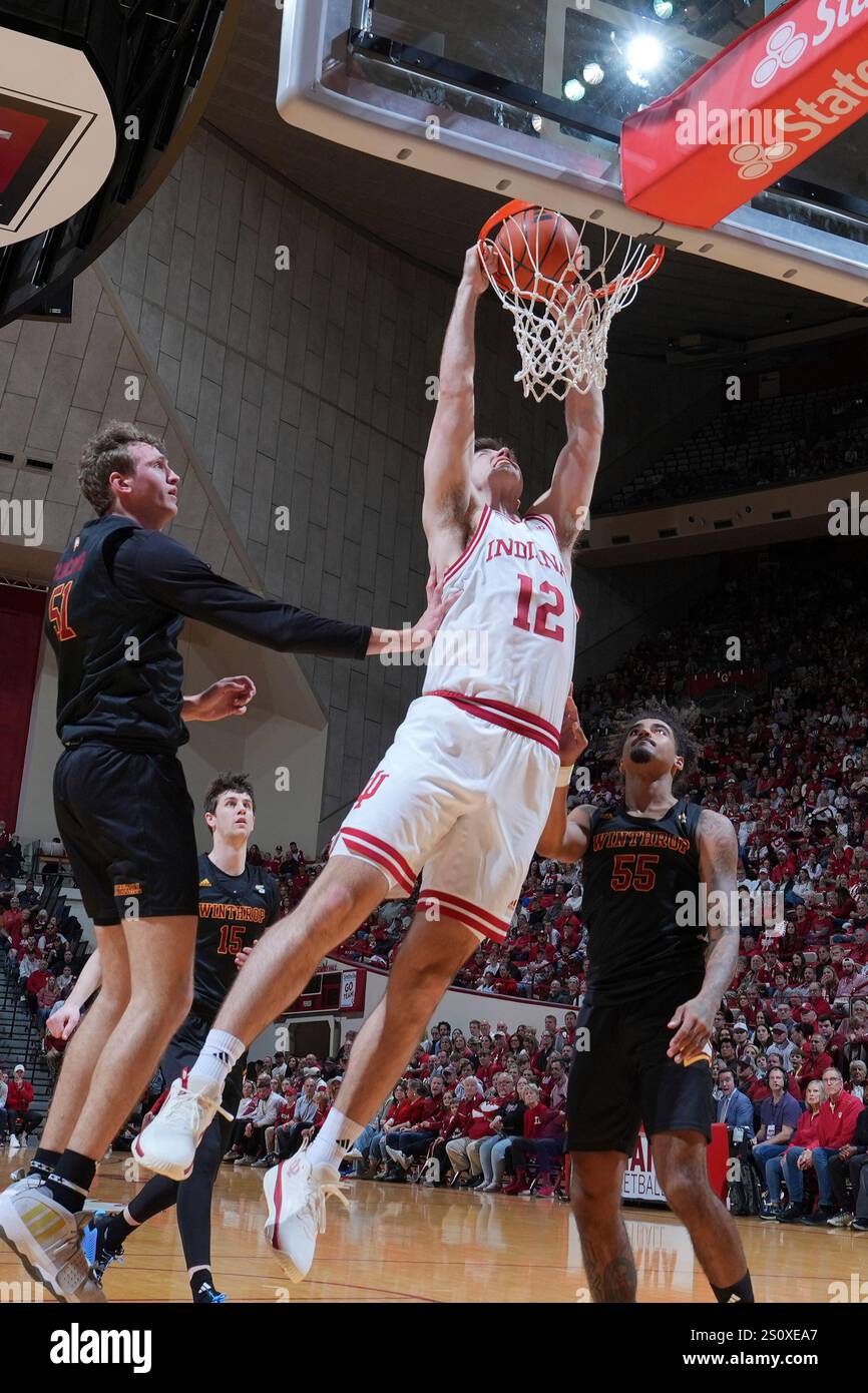 BLOOMINGTON, IN - DECEMBER 29: Indiana Hoosiers center Langdon Hatton ...