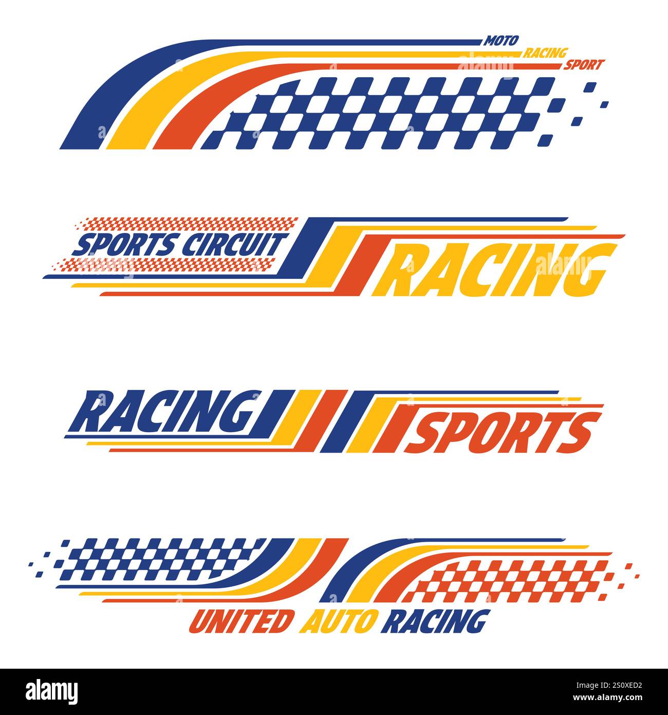 Racing three colours flag decals Stock Vector Image & Art - Alamy