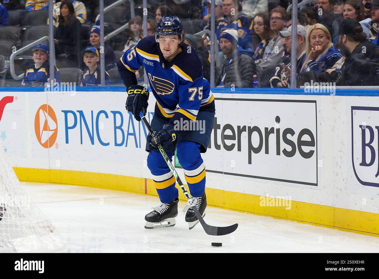 St. Louis Blues' Tyler Tucker (75) in action during the third period of ...