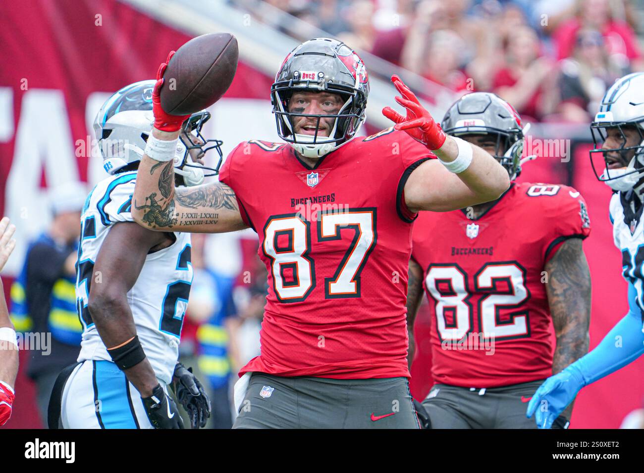 Tampa Bay, Florida, USA, December 29, 2024, Tampa Bay Buccaneers tight ...
