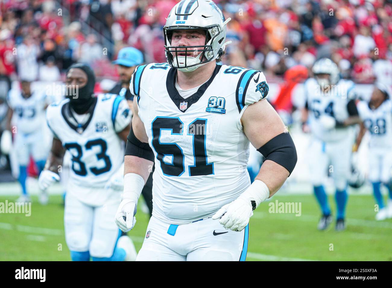 Tampa Bay, Florida, USA, December 29, 2024, Carolina Panthers player ...