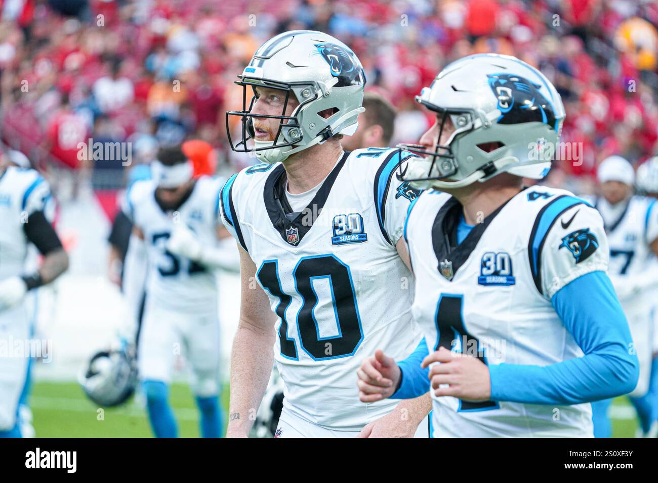 Tampa Bay, Florida, USA, December 29, 2024, Carolina Panthers player ...