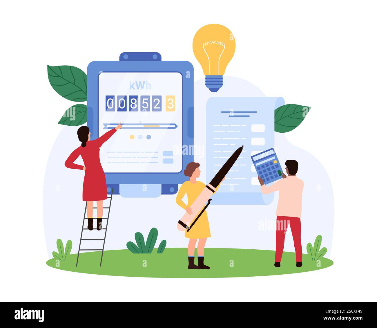 Technologists interact with a mobile interface for an electric car ...