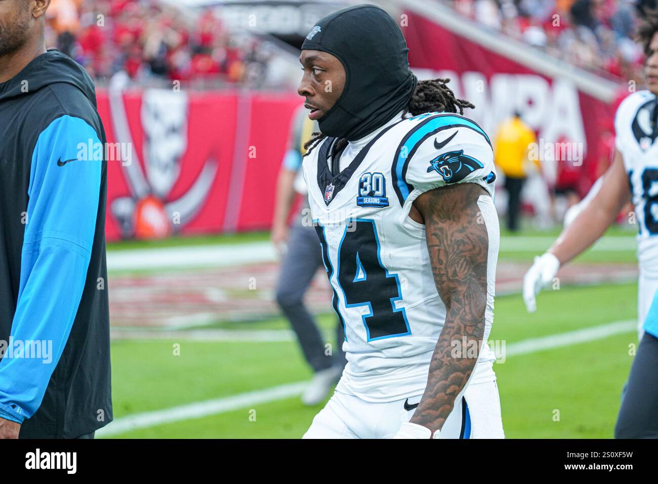 Tampa Bay, Florida, USA, December 29, 2024, Carolina Panthers player ...