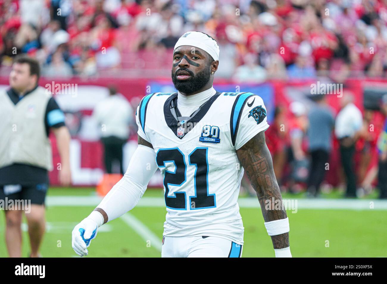 Tampa Bay, Florida, USA, December 29, 2024, Carolina Panthers player ...