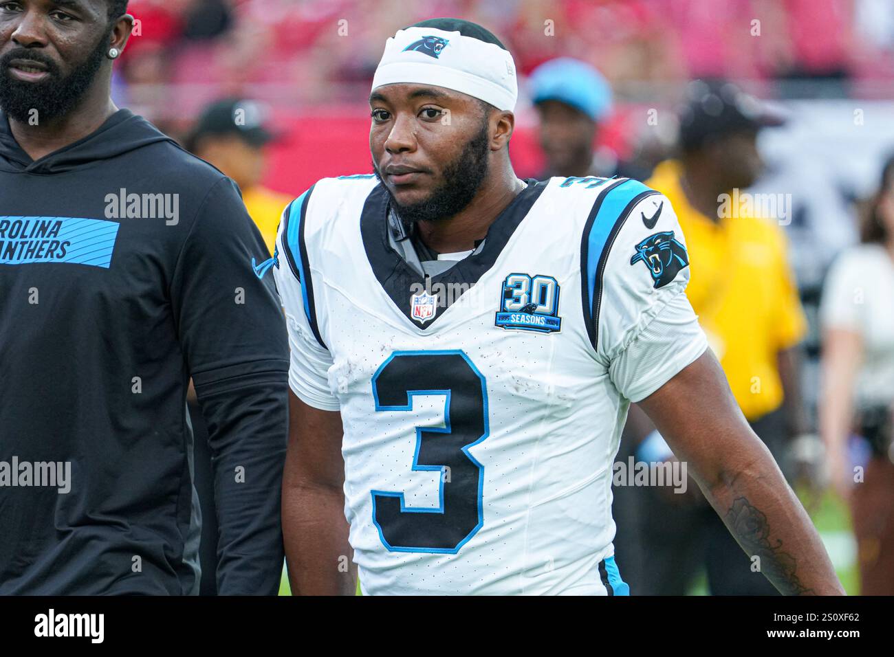 Tampa Bay, Florida, USA, December 29, 2024, Carolina Panthers player ...